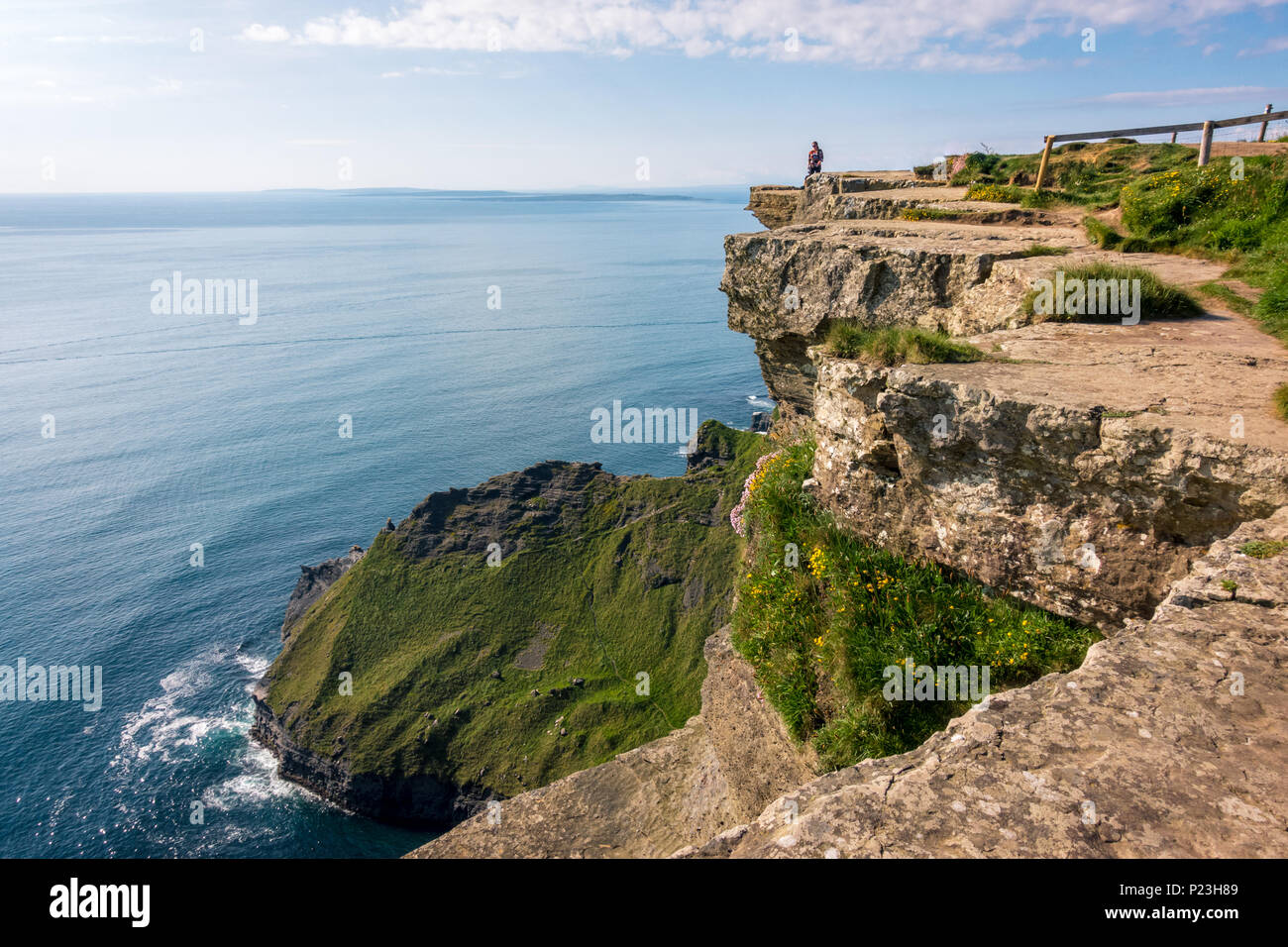 Sea view on Cliffs of Moher in Ireland Stock Photo - Alamy