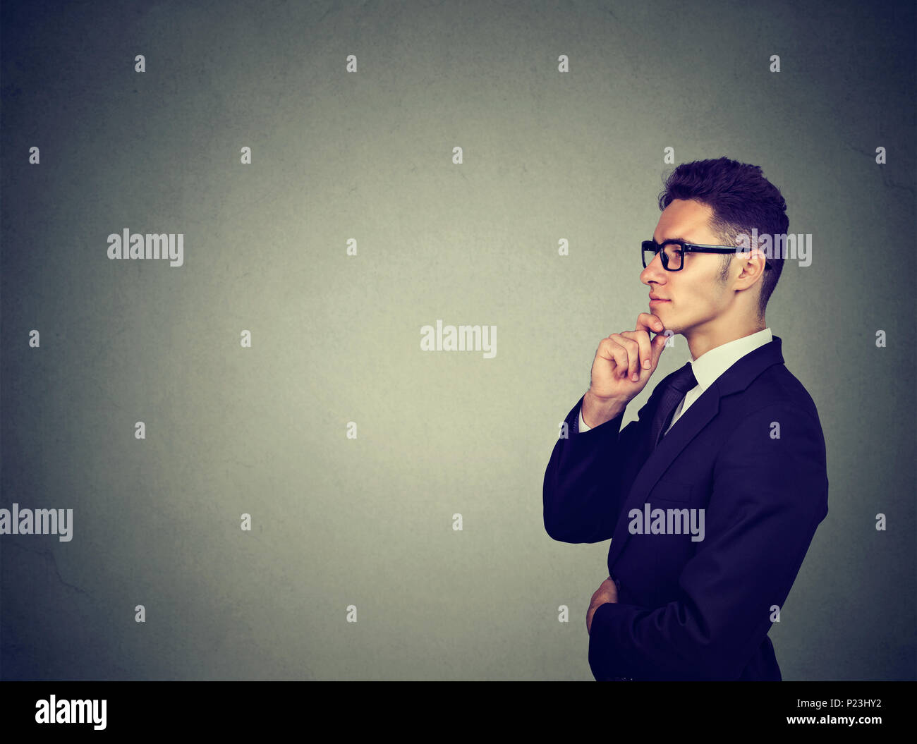 Side profile handsome man attractive hi-res stock photography and ...
