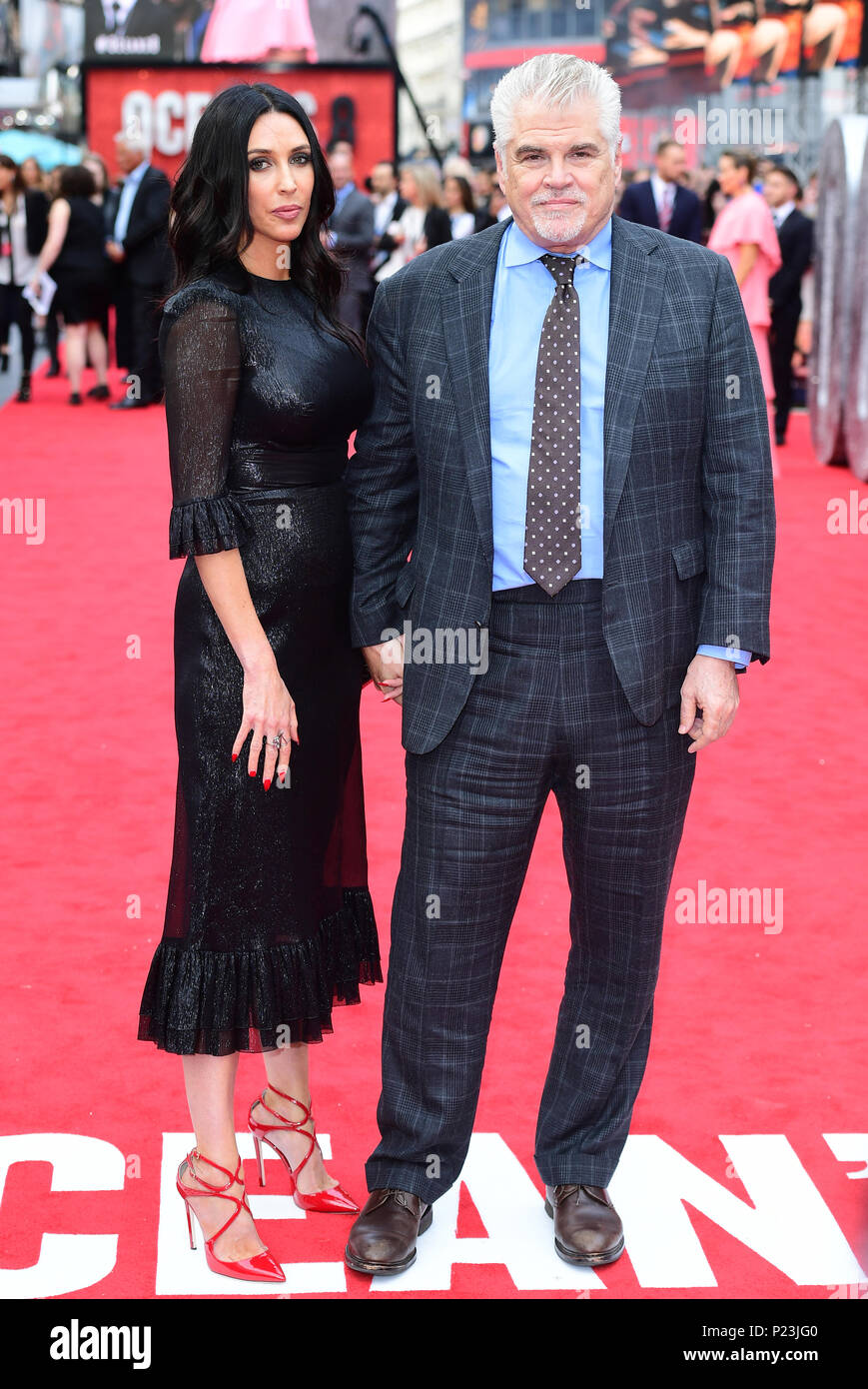 Gary Ross (right) and guest attending the European premiere of Oceans 8 ...