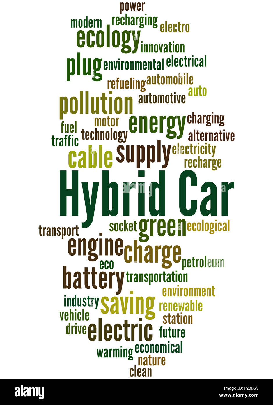 Hybrid car, word cloud concept on white background Stock Photo - Alamy