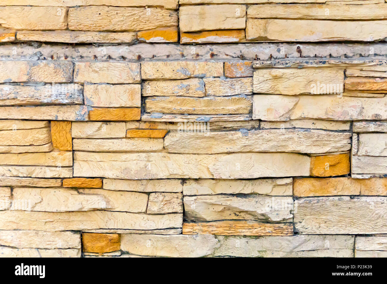 Yellow brick texture hi-res stock photography and images - Alamy