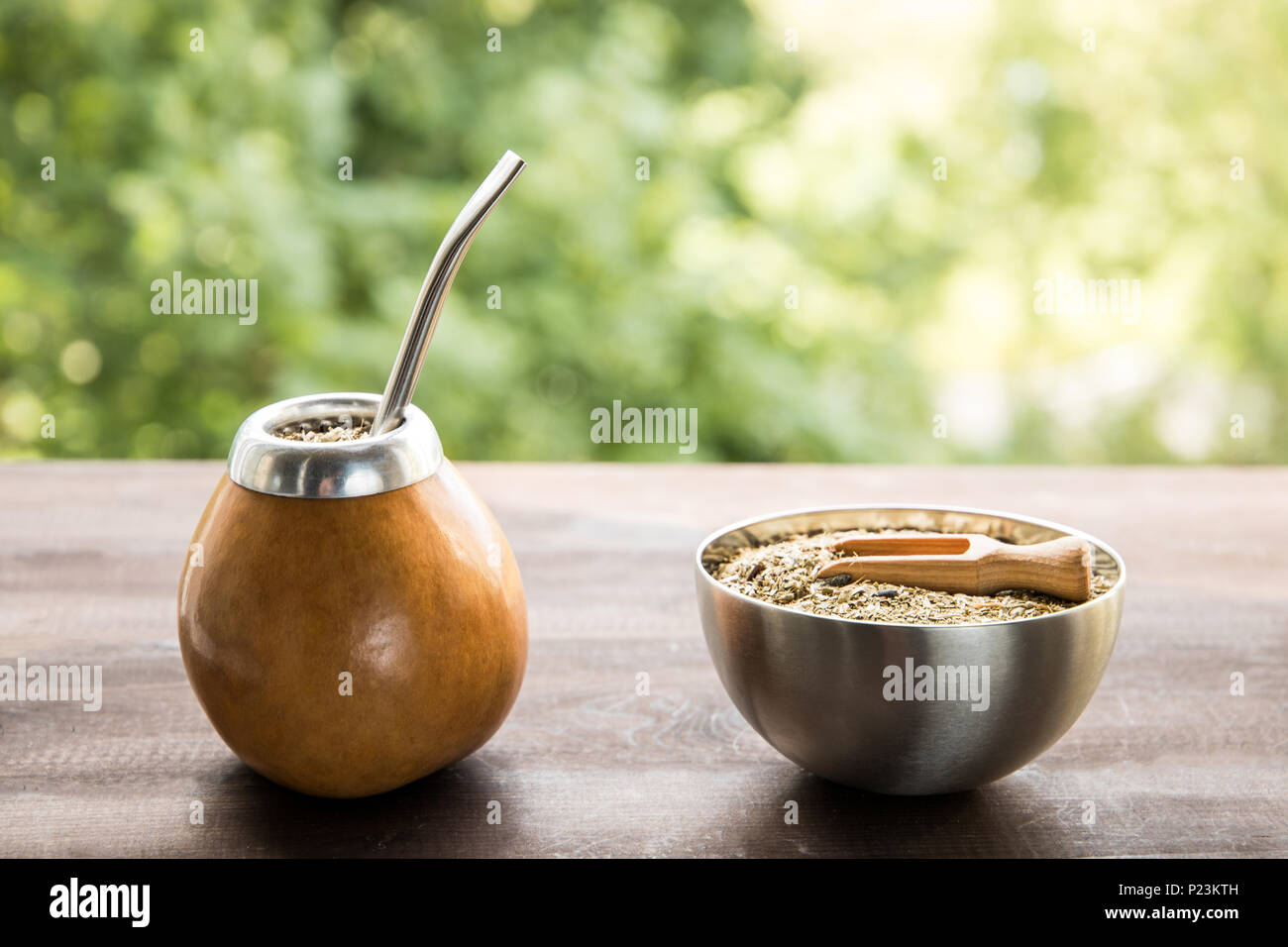 yerba mate drink Stock Photo - Alamy