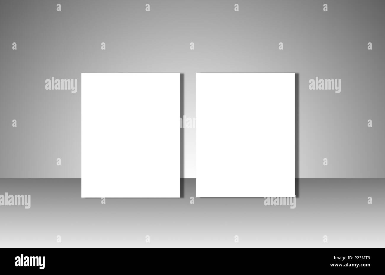 Posters on wall room Black and White Stock Photos & Images - Alamy