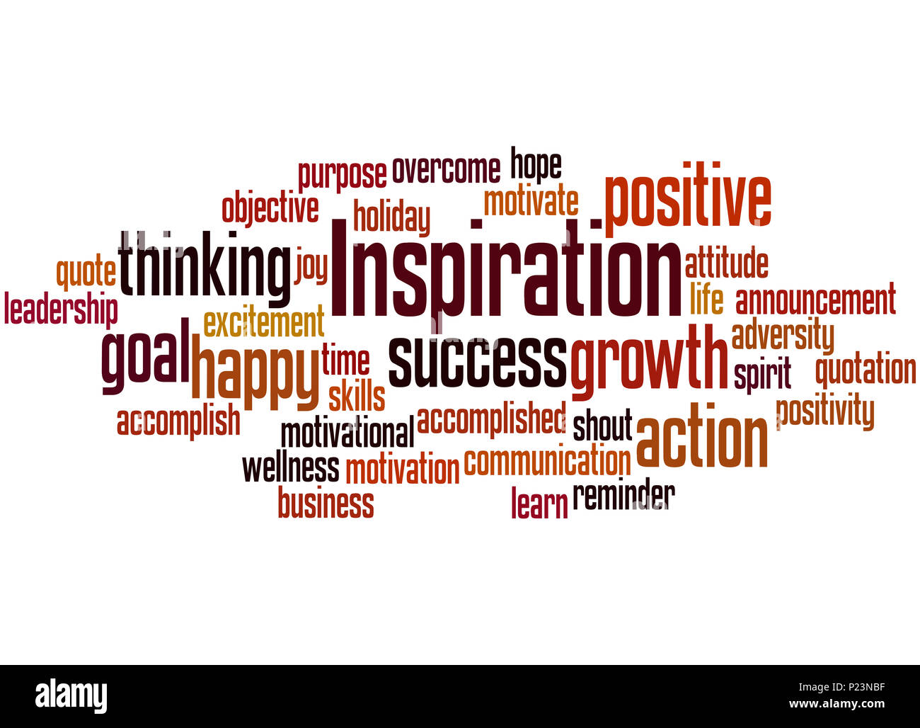 Inspiration, word cloud concept on white background Stock Photo - Alamy