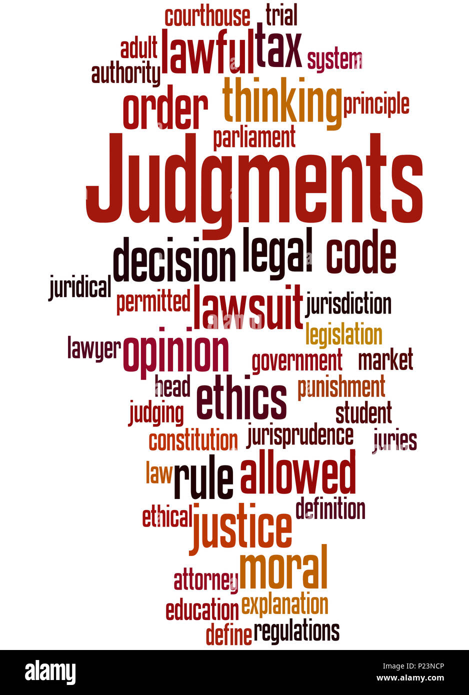 Judgments, word cloud concept on white background Stock Photo - Alamy