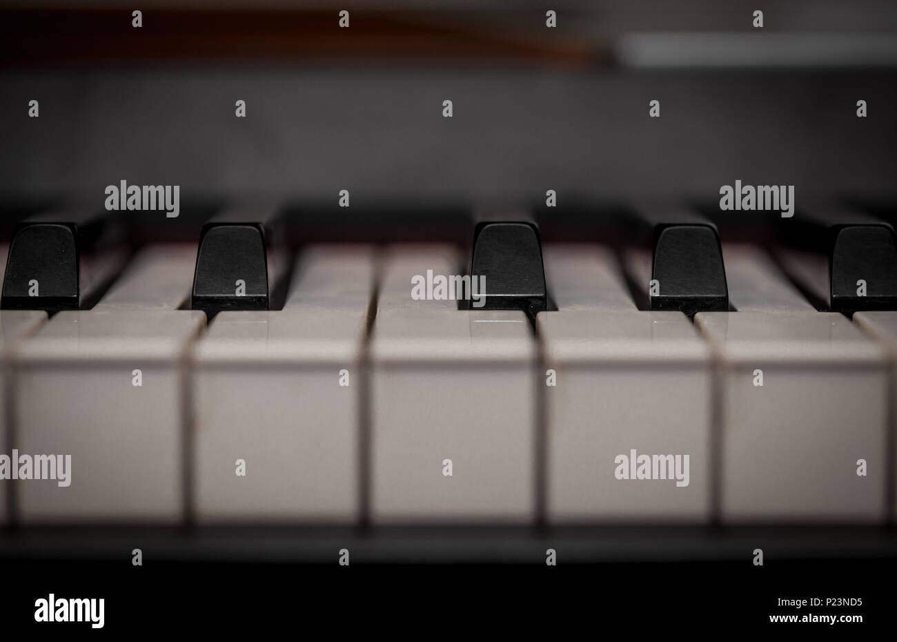 piano keys close-up, musical instrument, beautiful background Stock ...