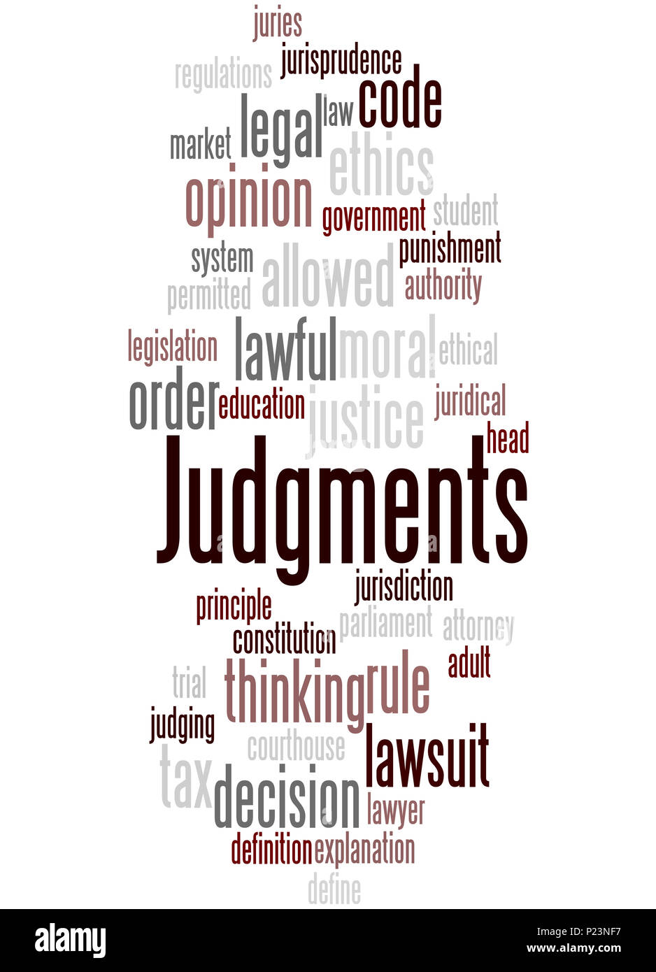 Judgments, word cloud concept on white background Stock Photo - Alamy