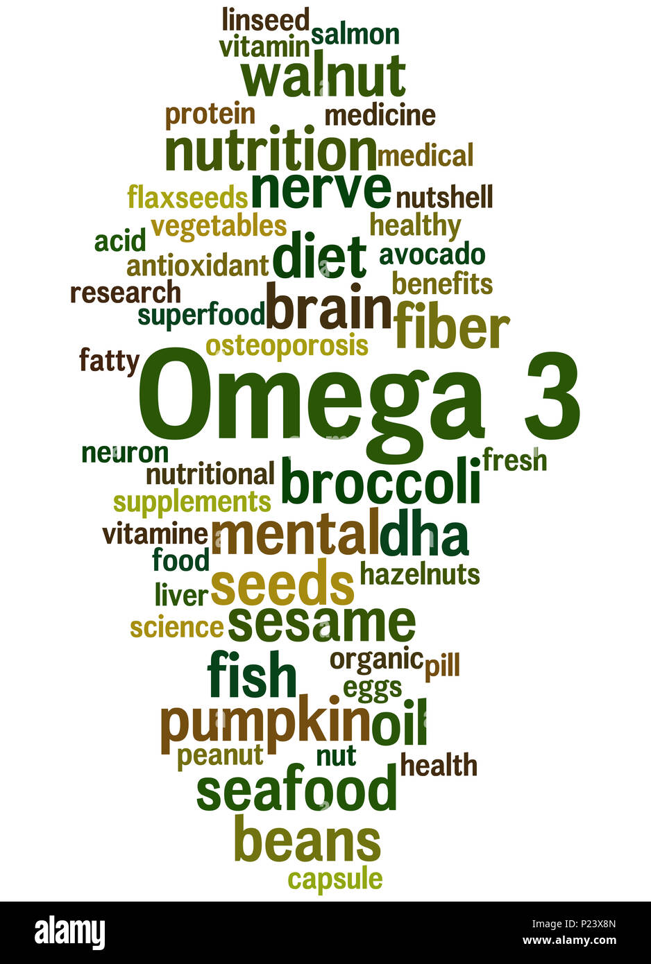 Omega 3, word cloud concept on white background Stock Photo - Alamy