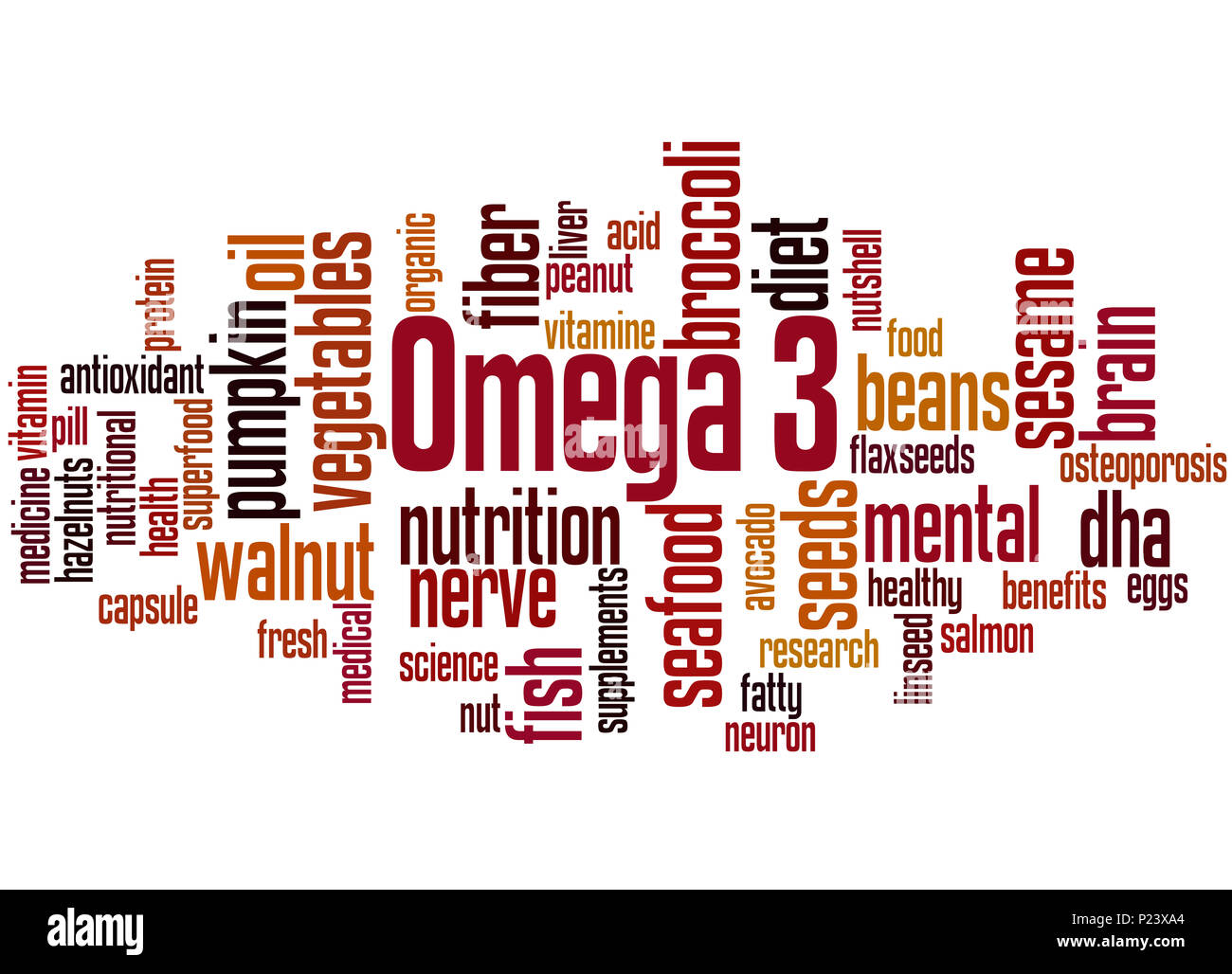 Omega 3, word cloud concept on white background Stock Photo - Alamy