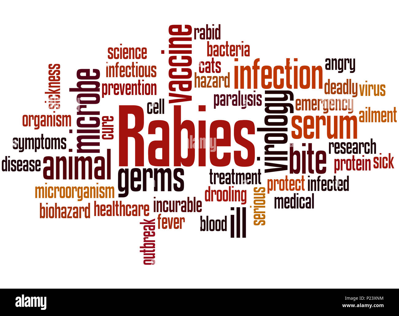 Rabies, word cloud concept on white background Stock Photo - Alamy