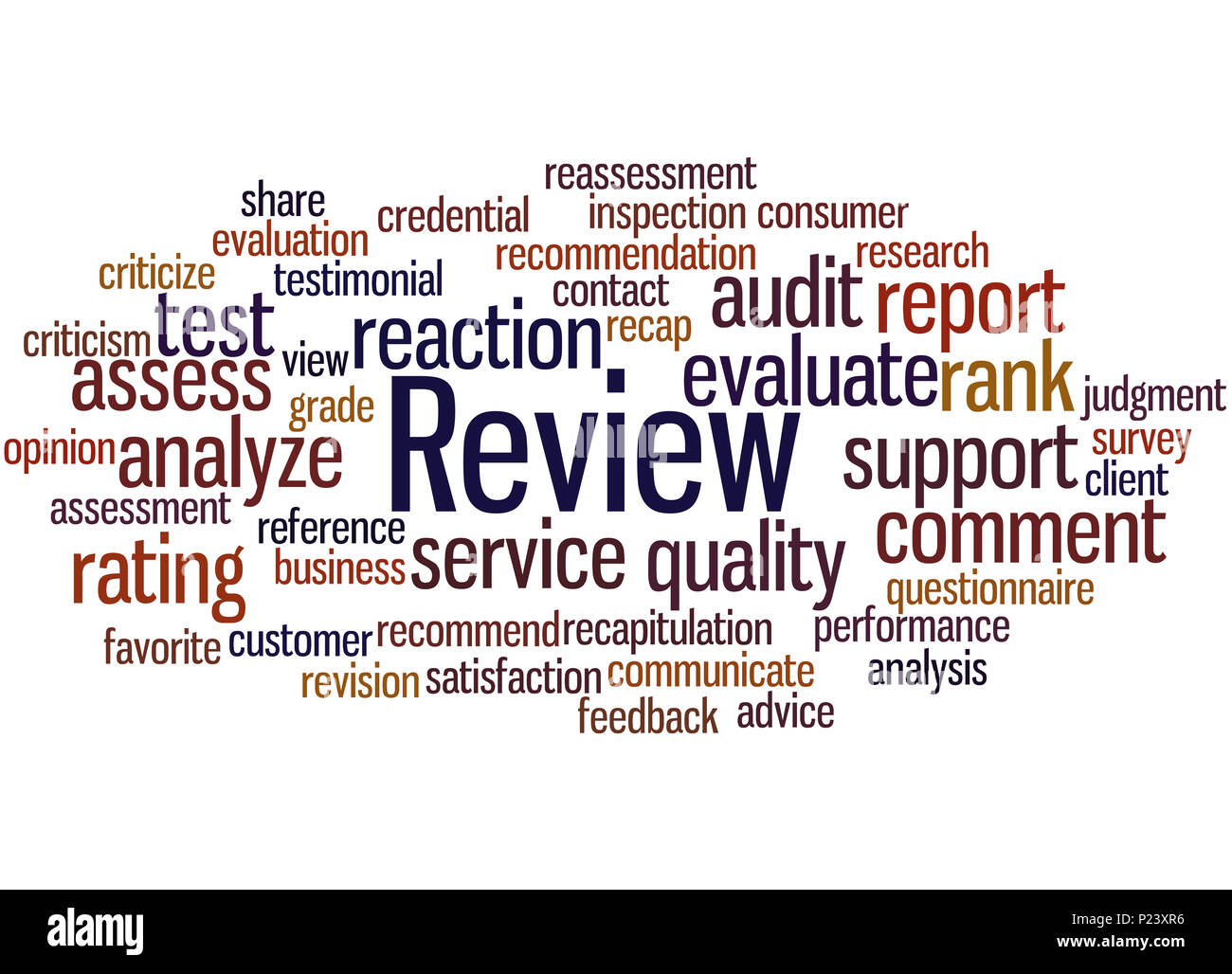 Review, word cloud concept on white background Stock Photo - Alamy