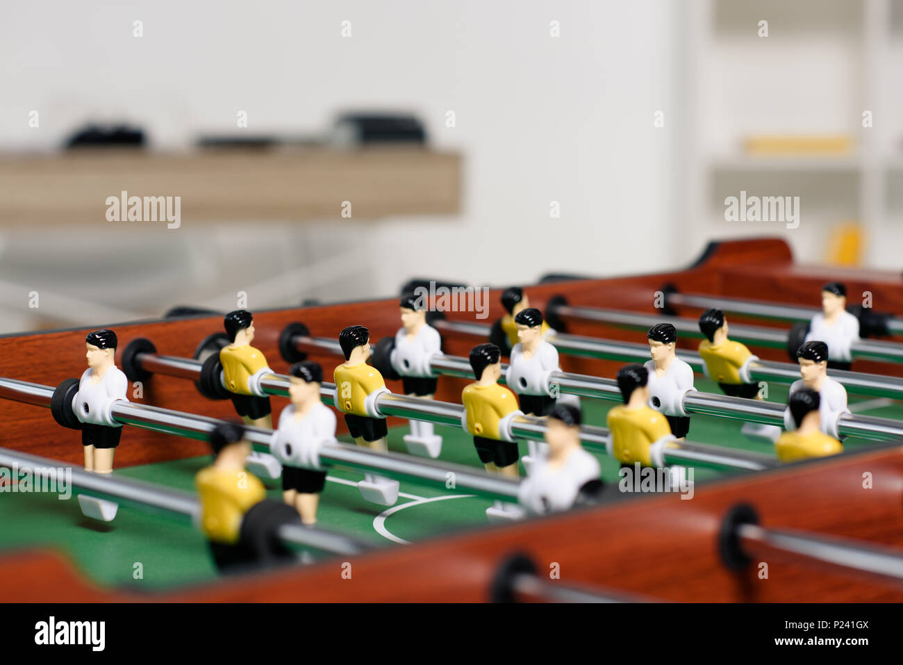 table football in living room at home Stock Photo - Alamy