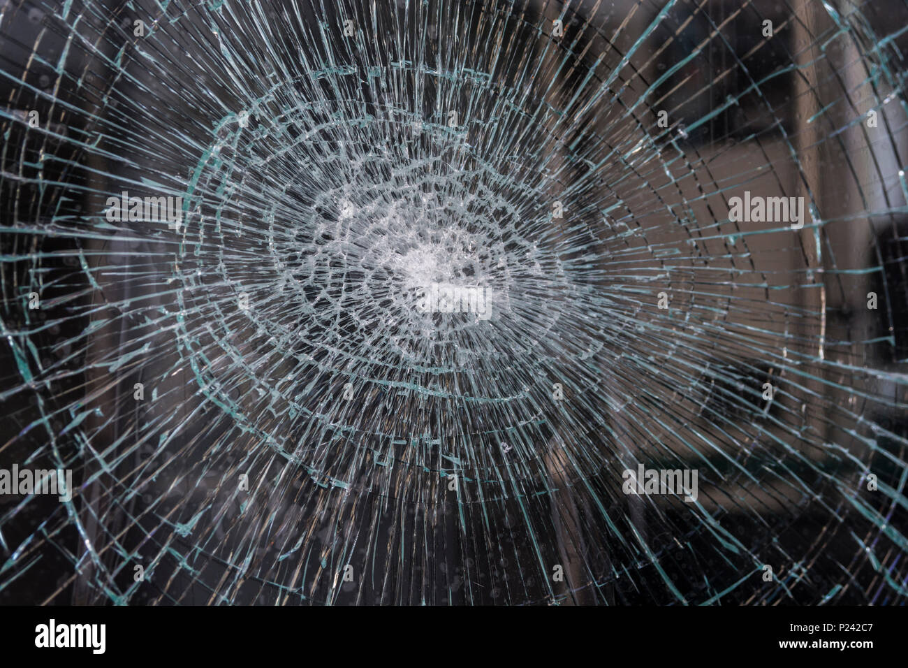 Smashed Glass Window