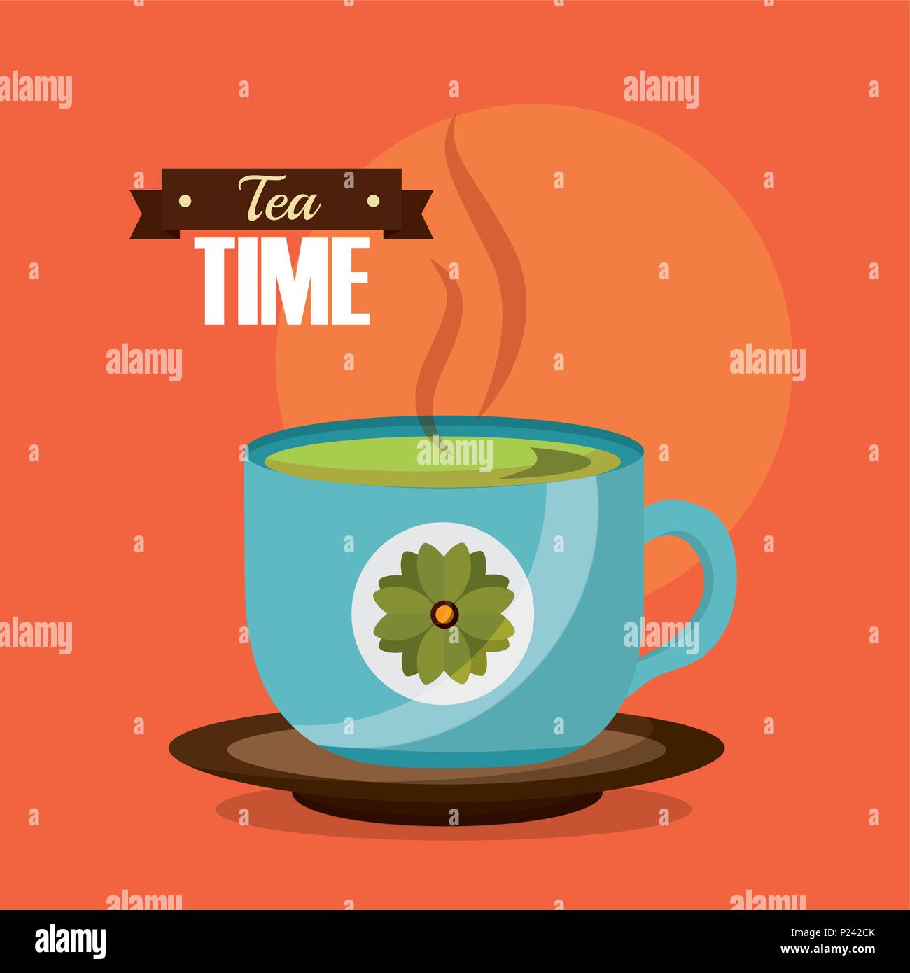 Ceremony tea time tradition Stock Vector Images - Alamy
