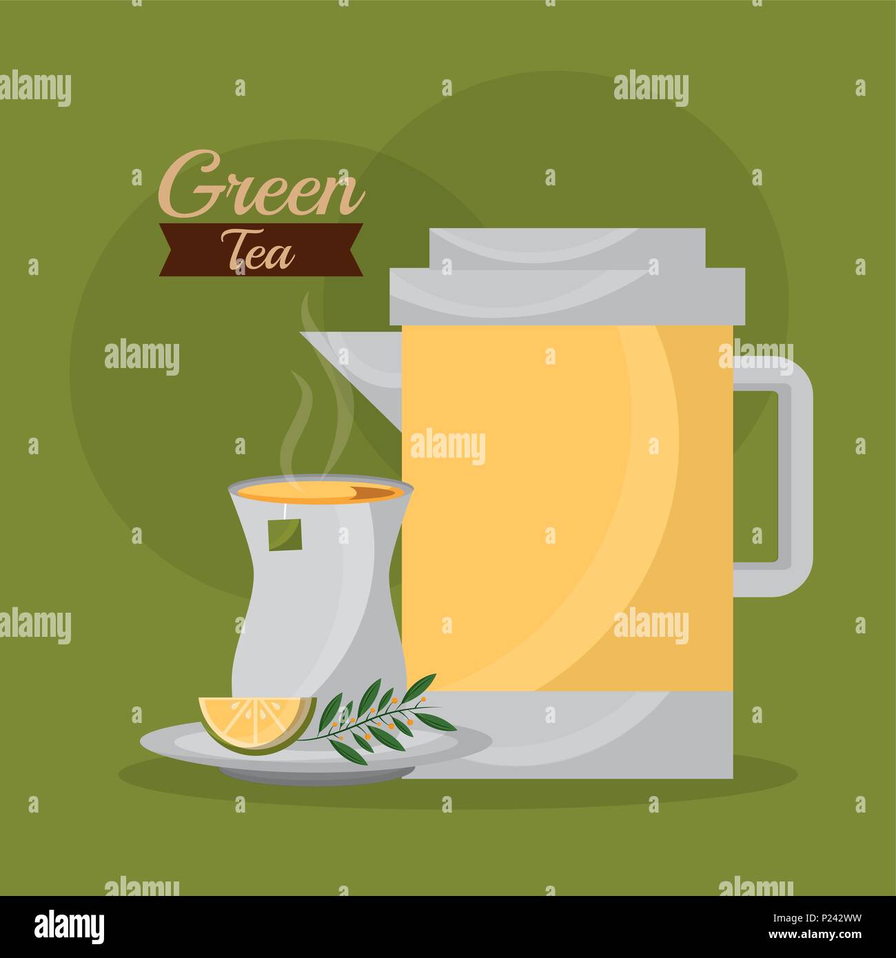 coffee and tea time Stock Vector Image & Art - Alamy