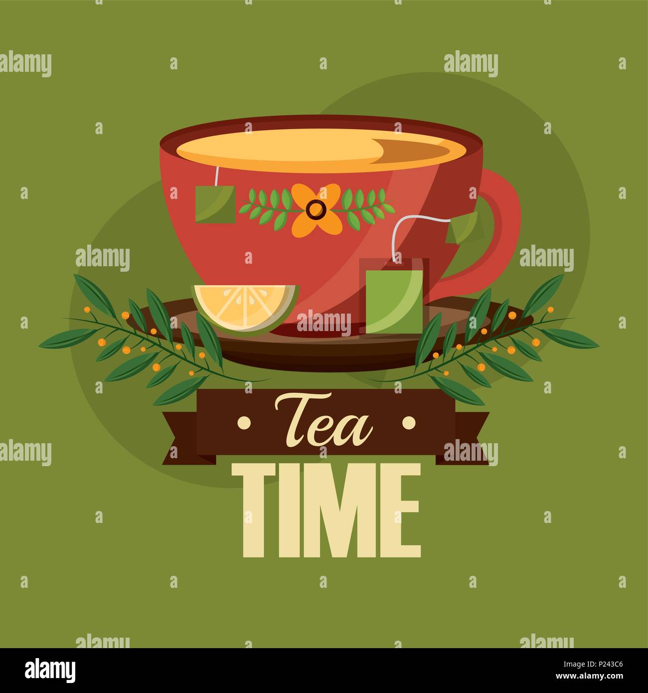 Ceremony tea time tradition Stock Vector Images - Alamy