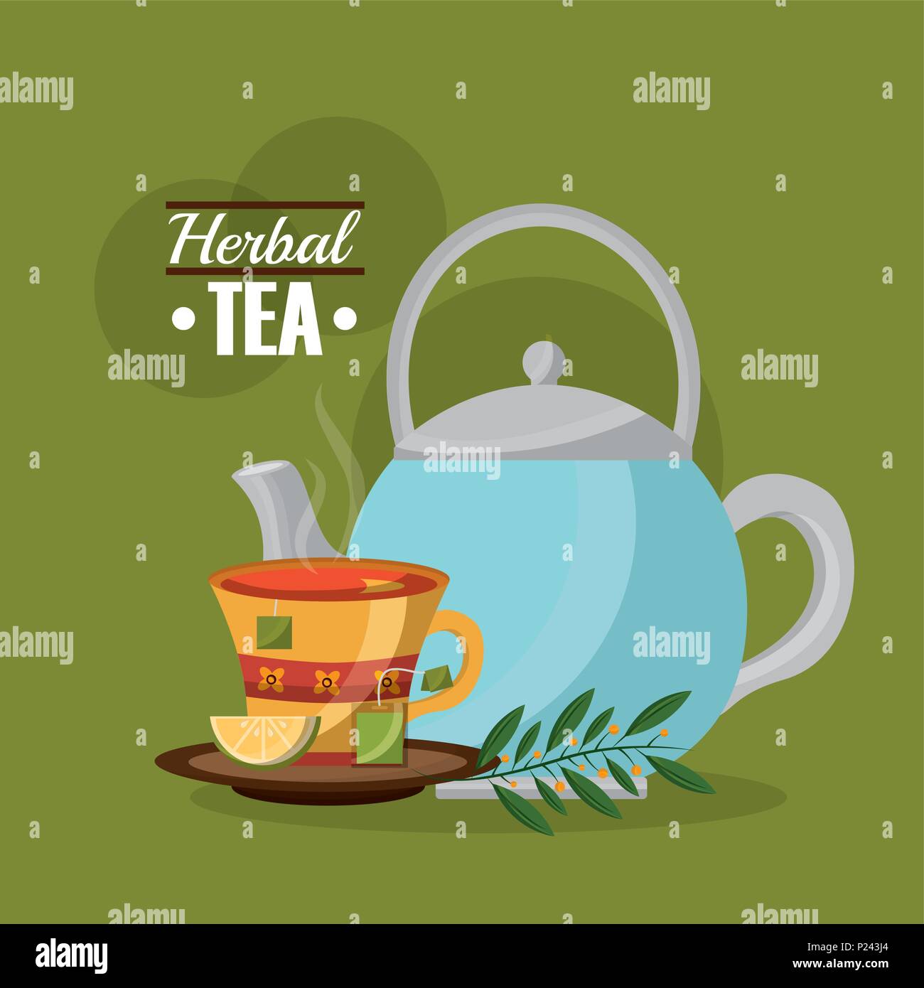 coffee and tea time Stock Vector Image & Art - Alamy