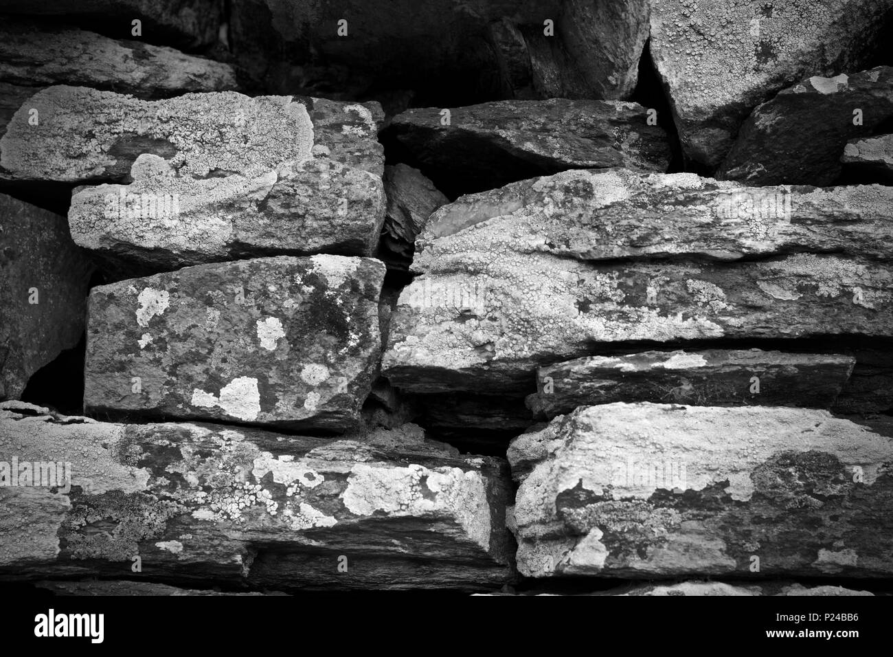 Sturdy stone fence Black and White Stock Photos & Images - Alamy