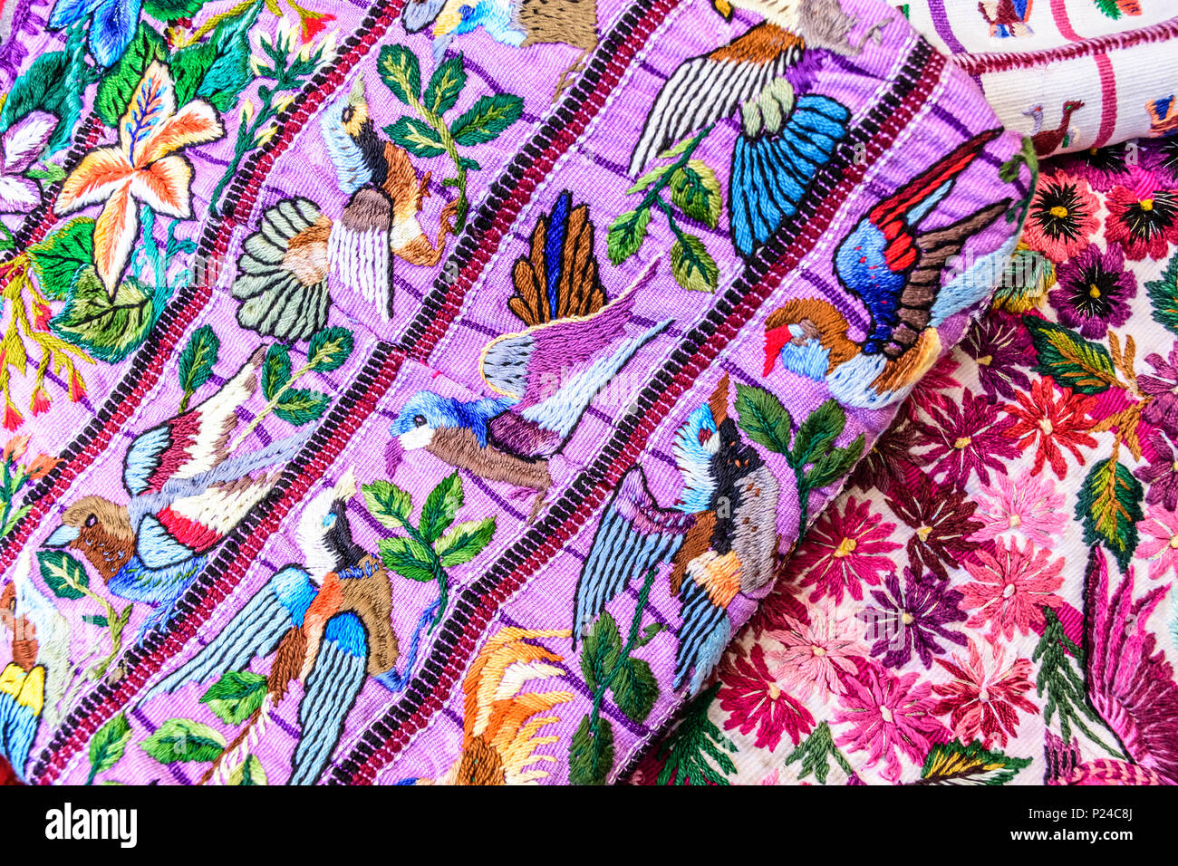 Antigua,, Guatemala - May 28, 2018: Hand embroidered blouses called ...