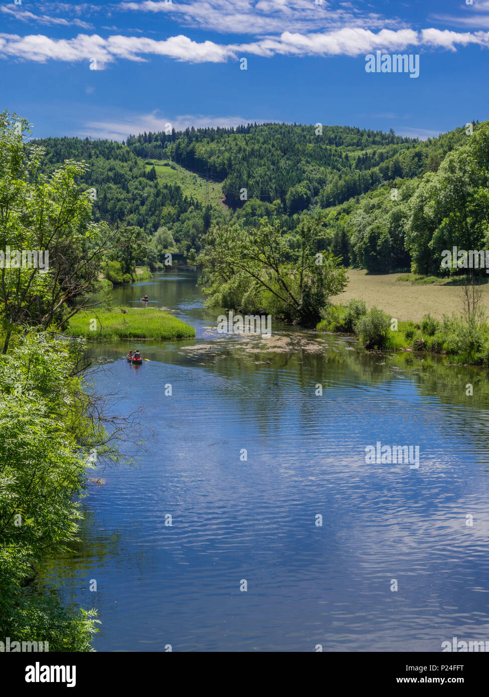 Canoe danube river upper danube valley hi-res stock photography and ...