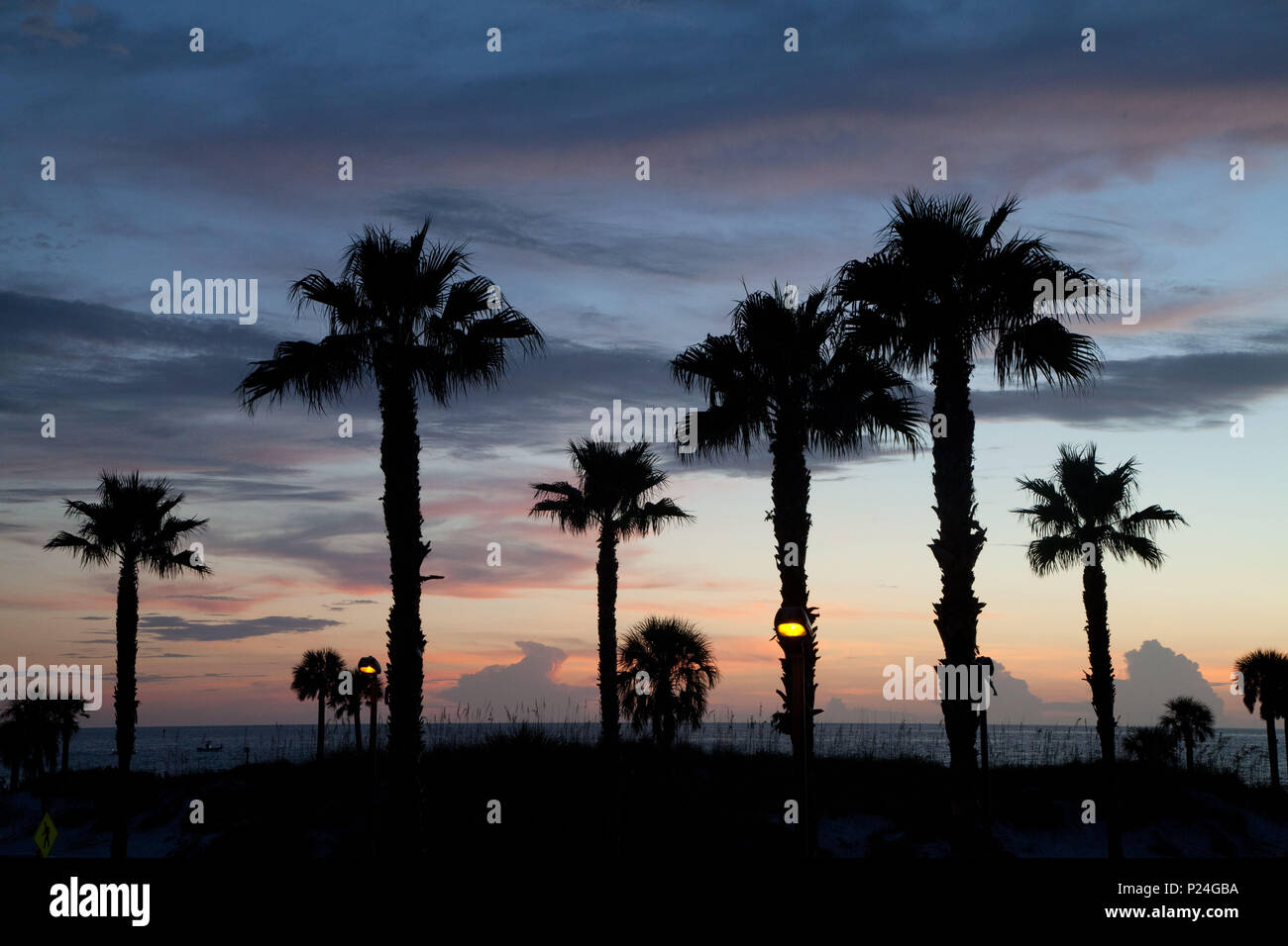 The USA, Florida, Clearwater Beach, sundown, beach, sea, romanticism ...