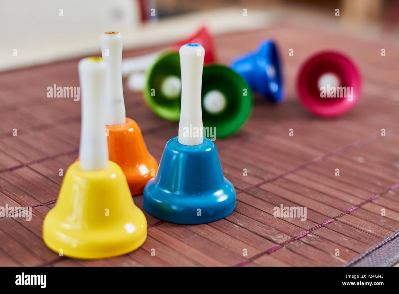 Rainbow bells musical scale Stock Photo - Alamy