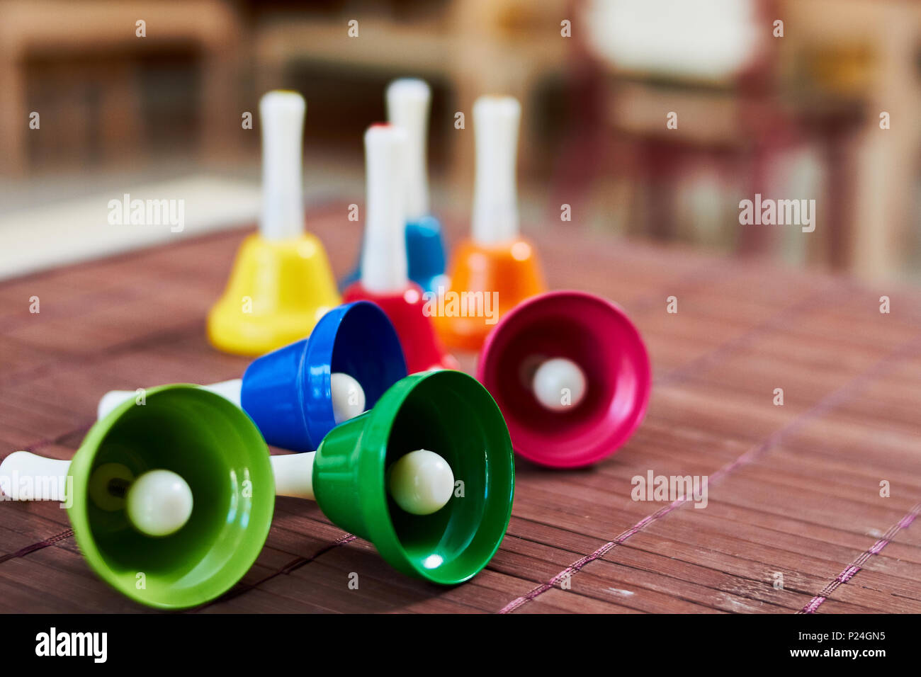 Rainbow bells musical scale Stock Photo - Alamy