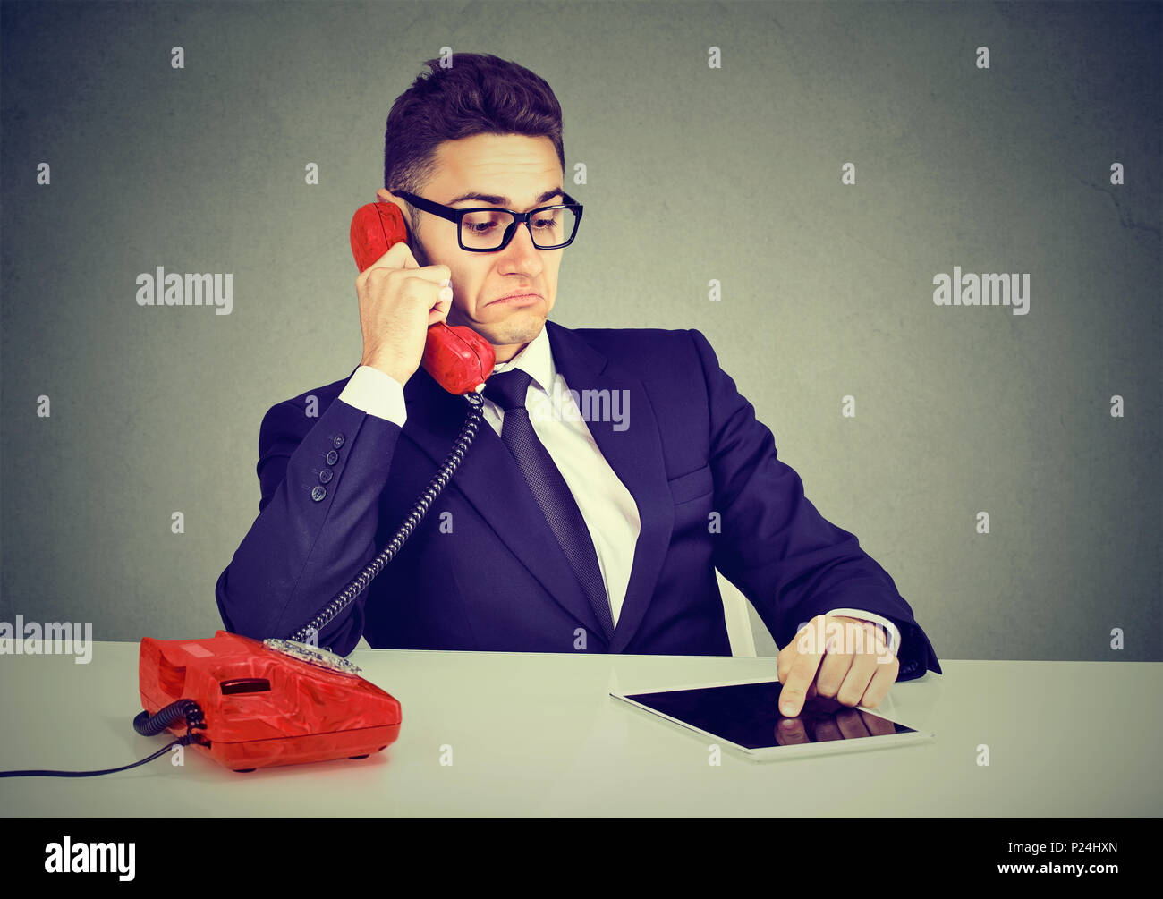 Computer Old Fashioned Man Stock Photos & Computer Old Fashioned Man ...