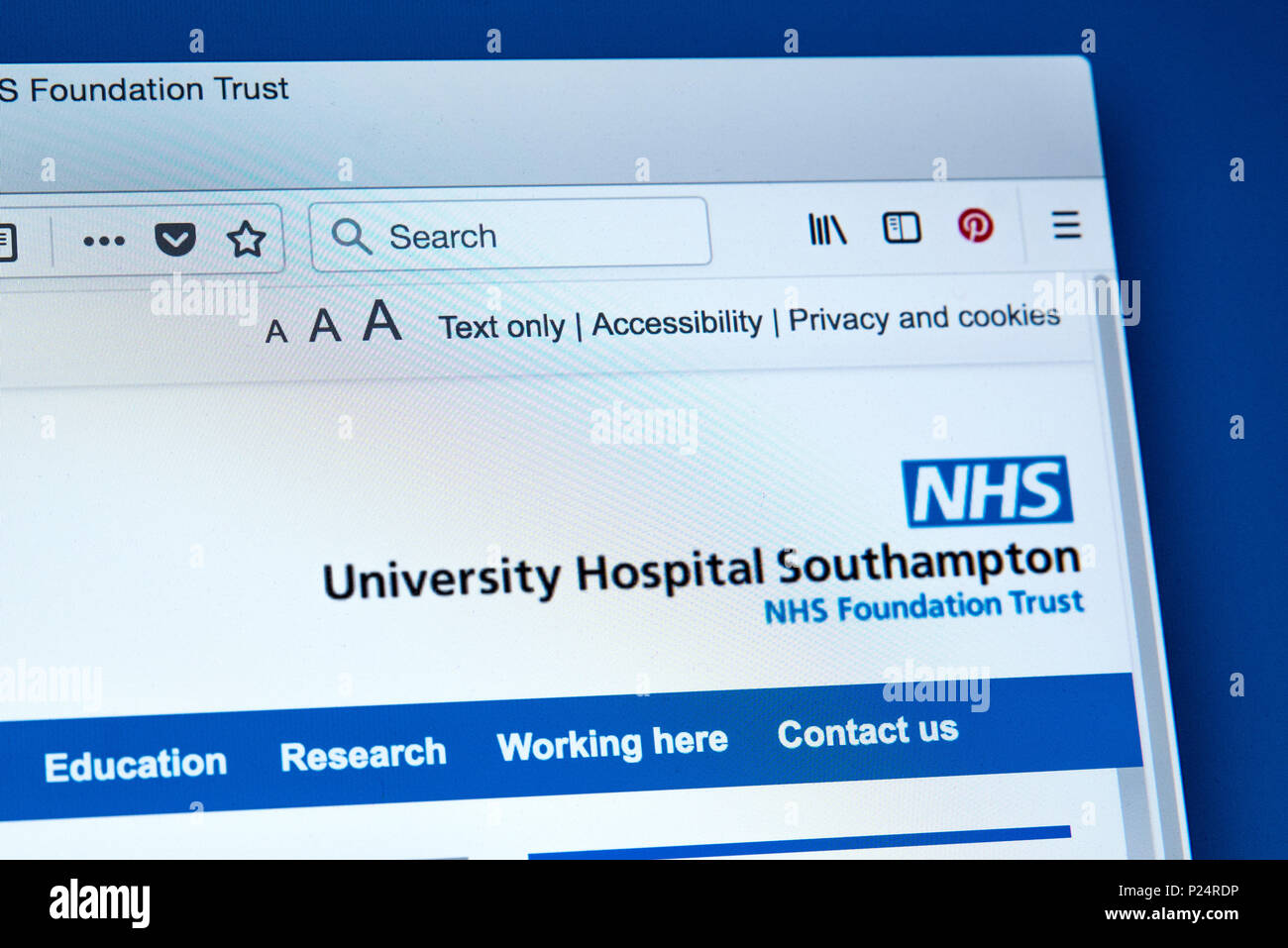 LONDON, UK - MARCH 5TH 2018: The homepage of the official website for ...