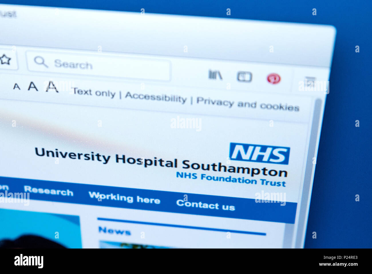 LONDON, UK - MARCH 5TH 2018: The homepage of the official website for ...