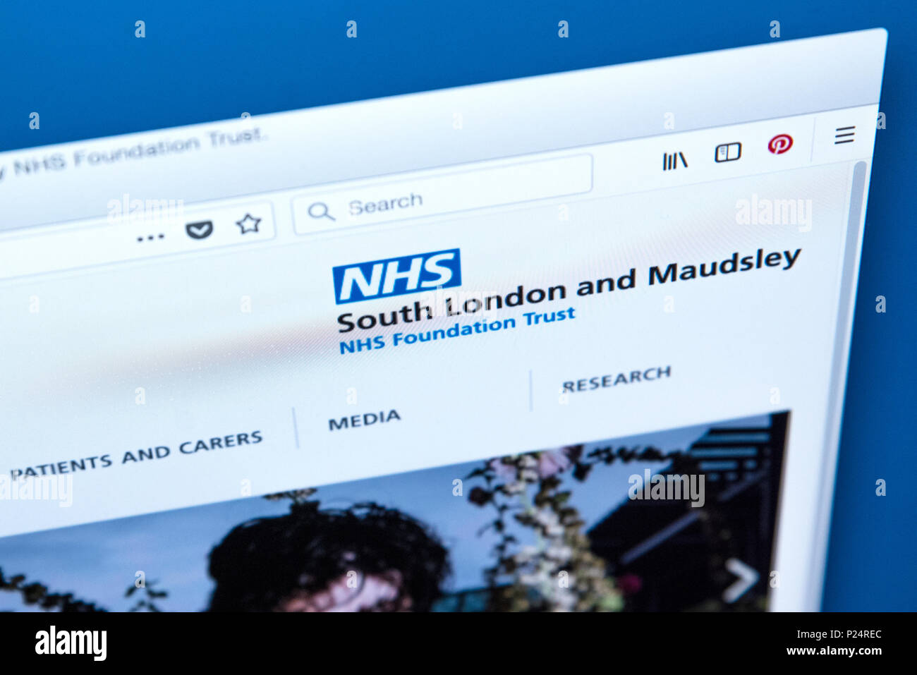 LONDON, UK - MARCH 5TH 2018: The homepage of the official website for ...