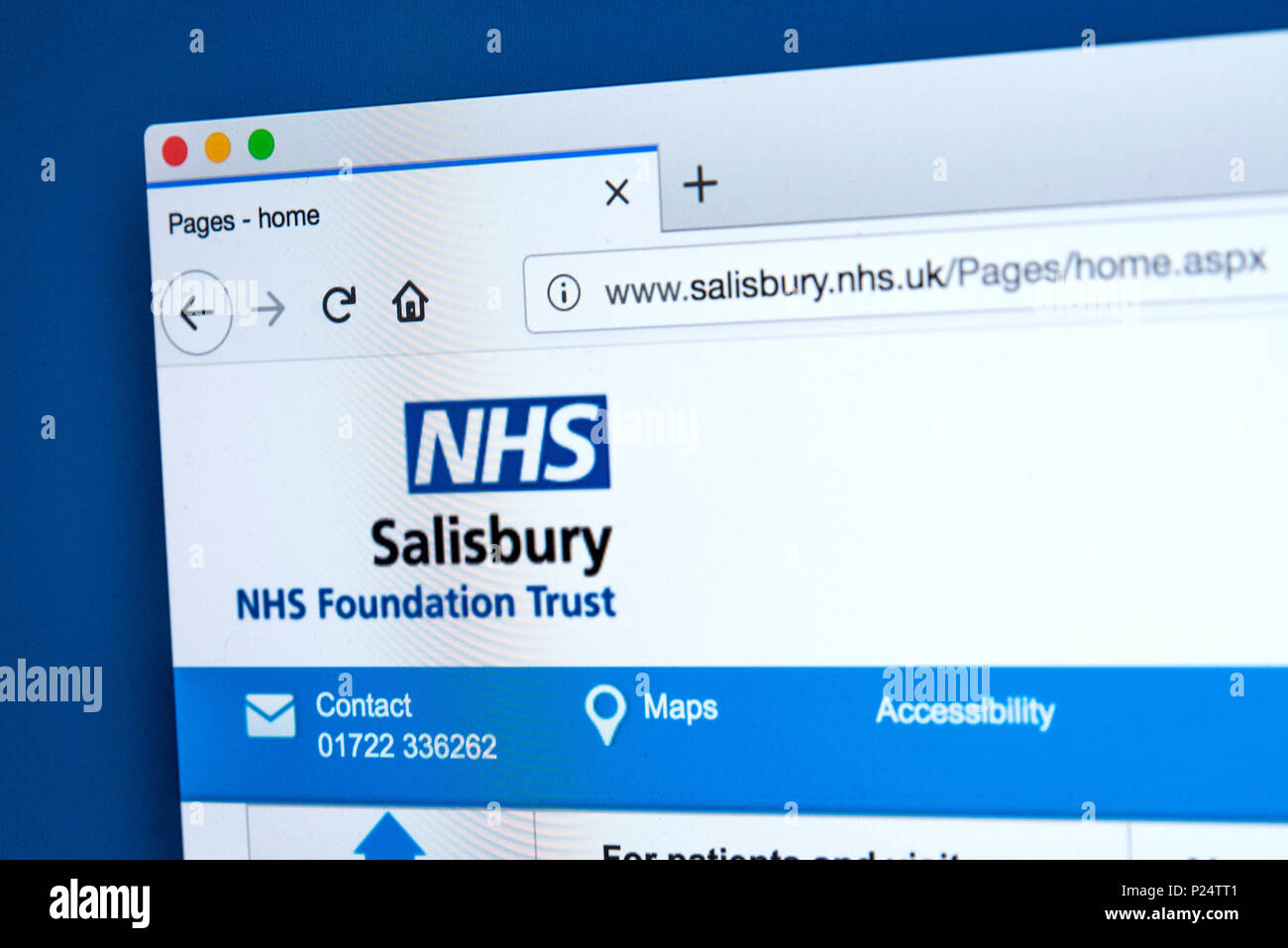 LONDON, UK - MARCH 5TH 2018: The homepage of the official website for ...