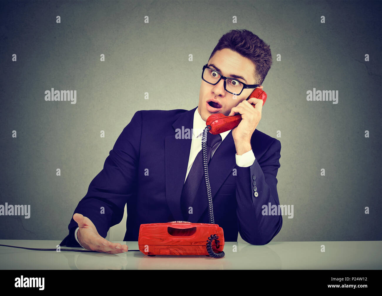 Businessman shocked disgusted confused man hi-res stock photography and ...