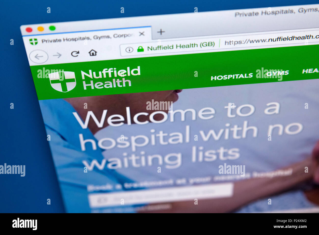 LONDON, UK - MARCH 5TH 2018: The homepage of the official website for ...