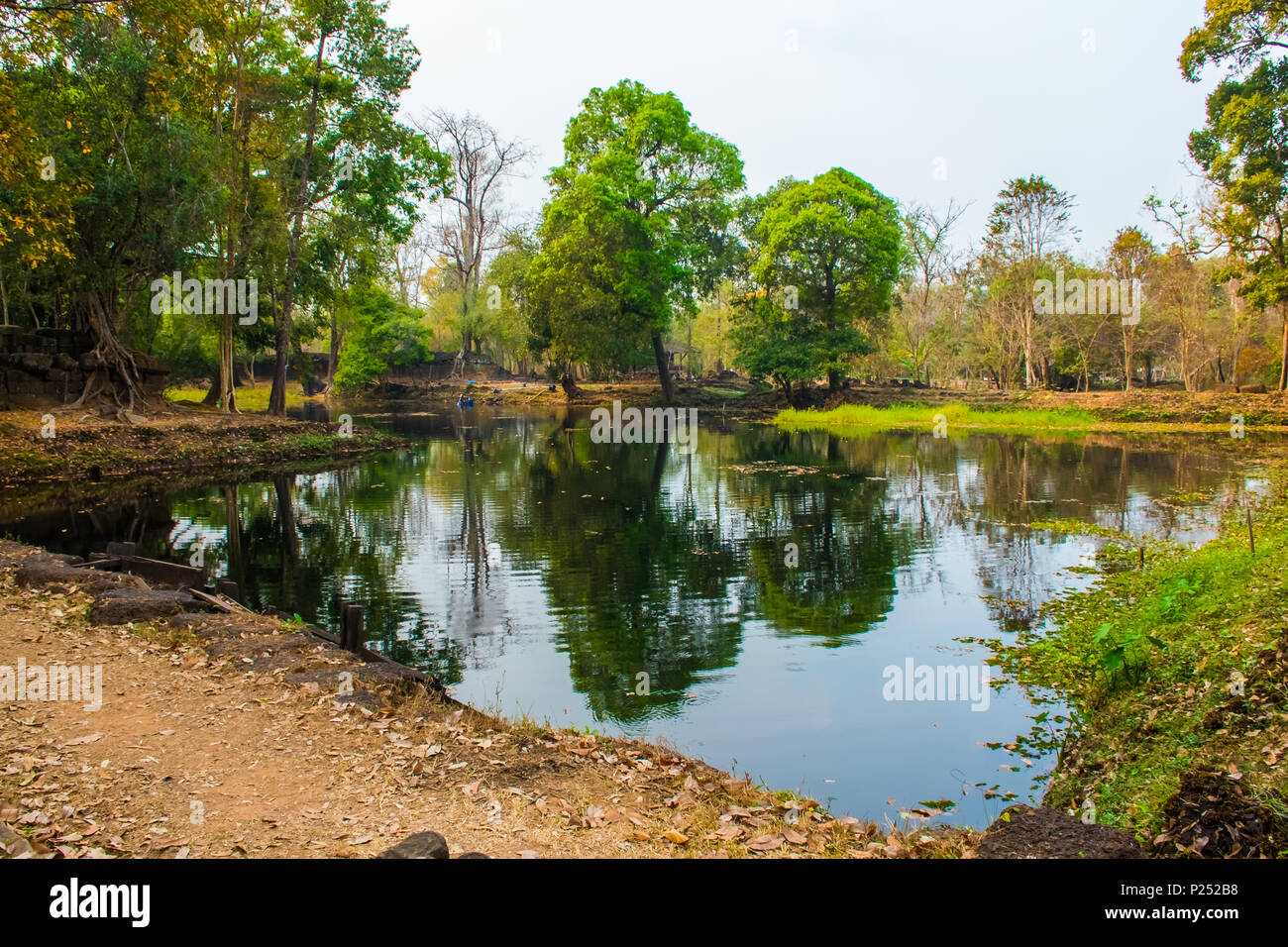 Lake of ancient complex Koh Ker in Cambodia Stock Photo - Alamy