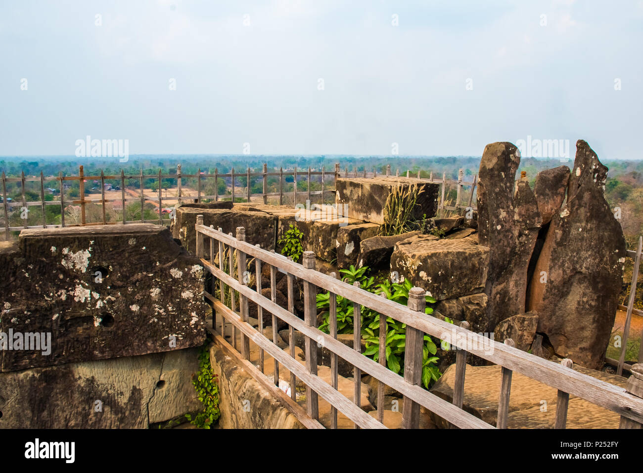 Top of pyramid of ancient complex Koh Ker, Cambodia Stock Photo - Alamy