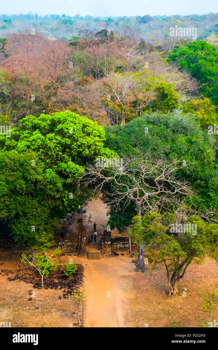 View from pyramid of ancient complex Koh Ker, Cambodia Stock Photo - Alamy