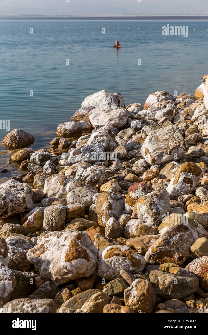 Salt deposits, Sowayma, Dead Sea, Jordan Stock Photo - Alamy