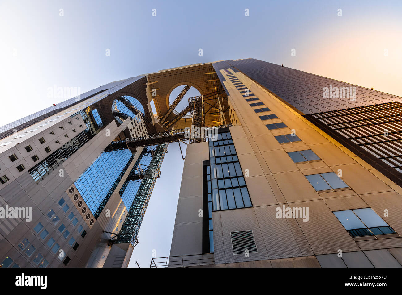 Osaka, Japan - April 28, 2017: popular landmark Umeda Sky Building in ...