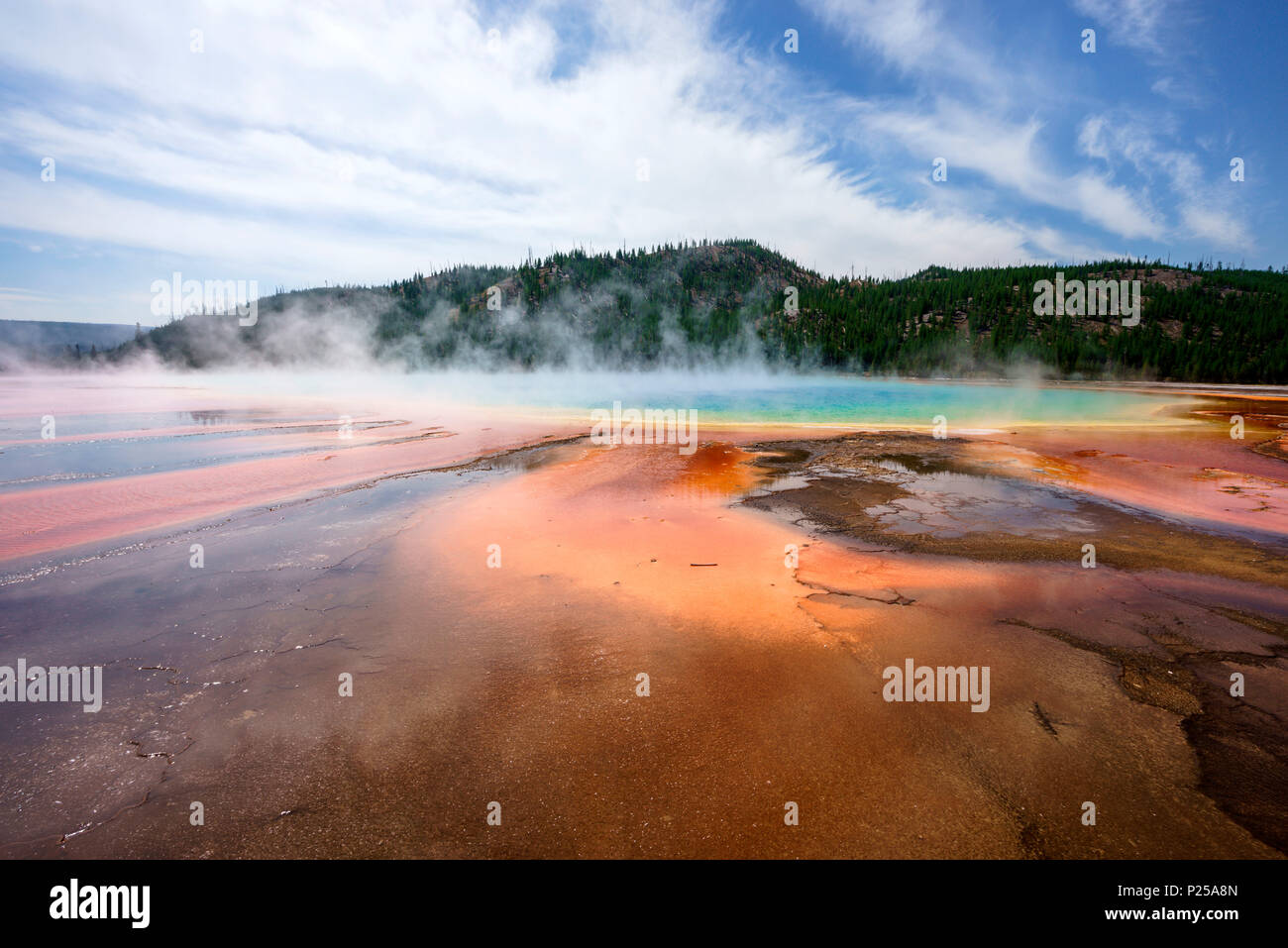 Beautiful Grand Prismatic Spring Yellowstone National