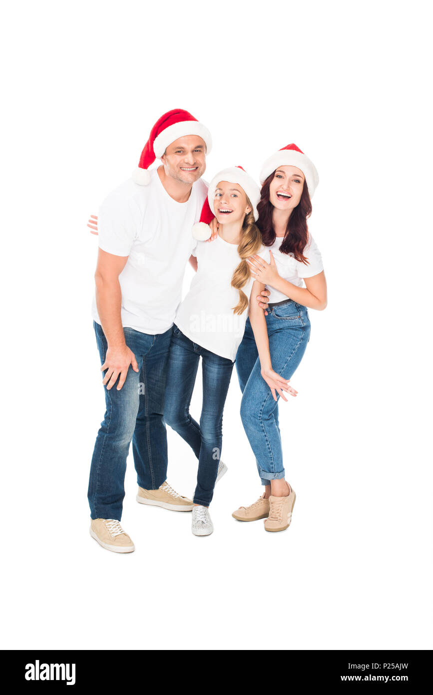 Man in santa hats Cut Out Stock Images & Pictures - Alamy