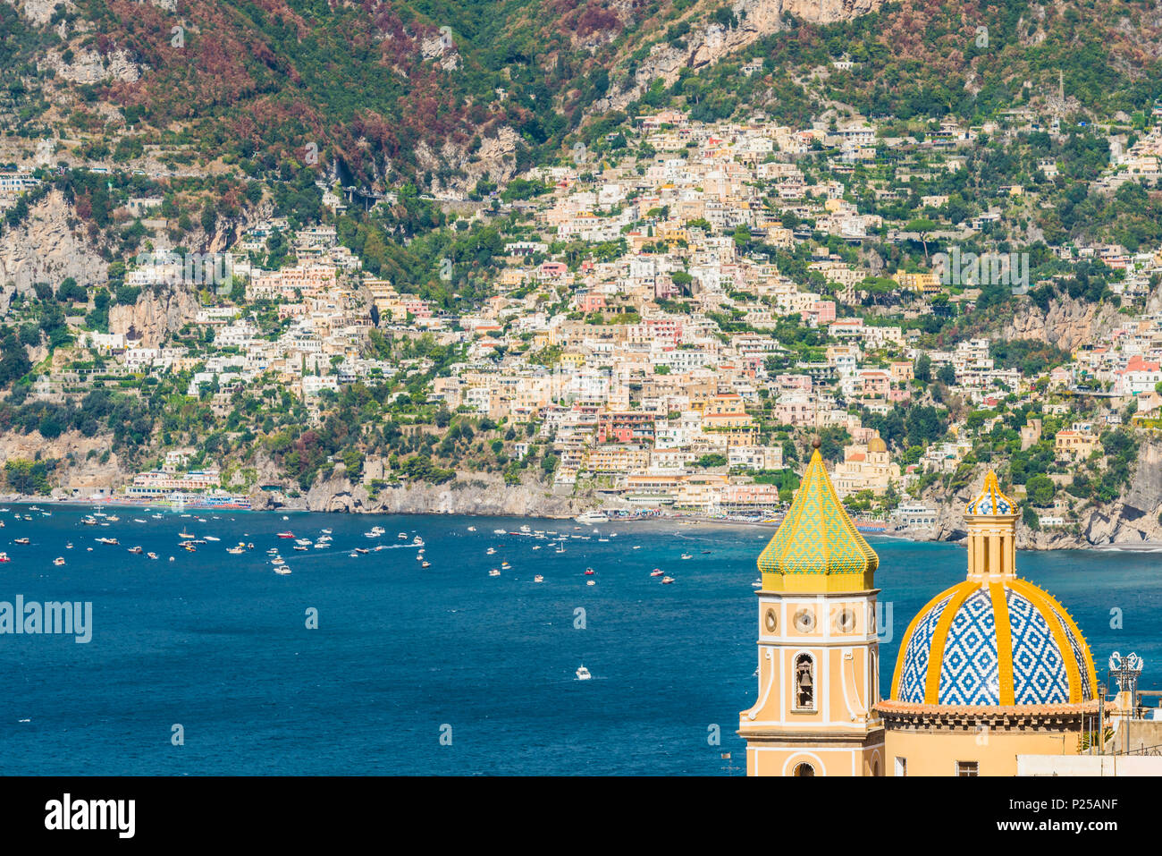 Amalfi coast italy praiano hi-res stock photography and images - Alamy