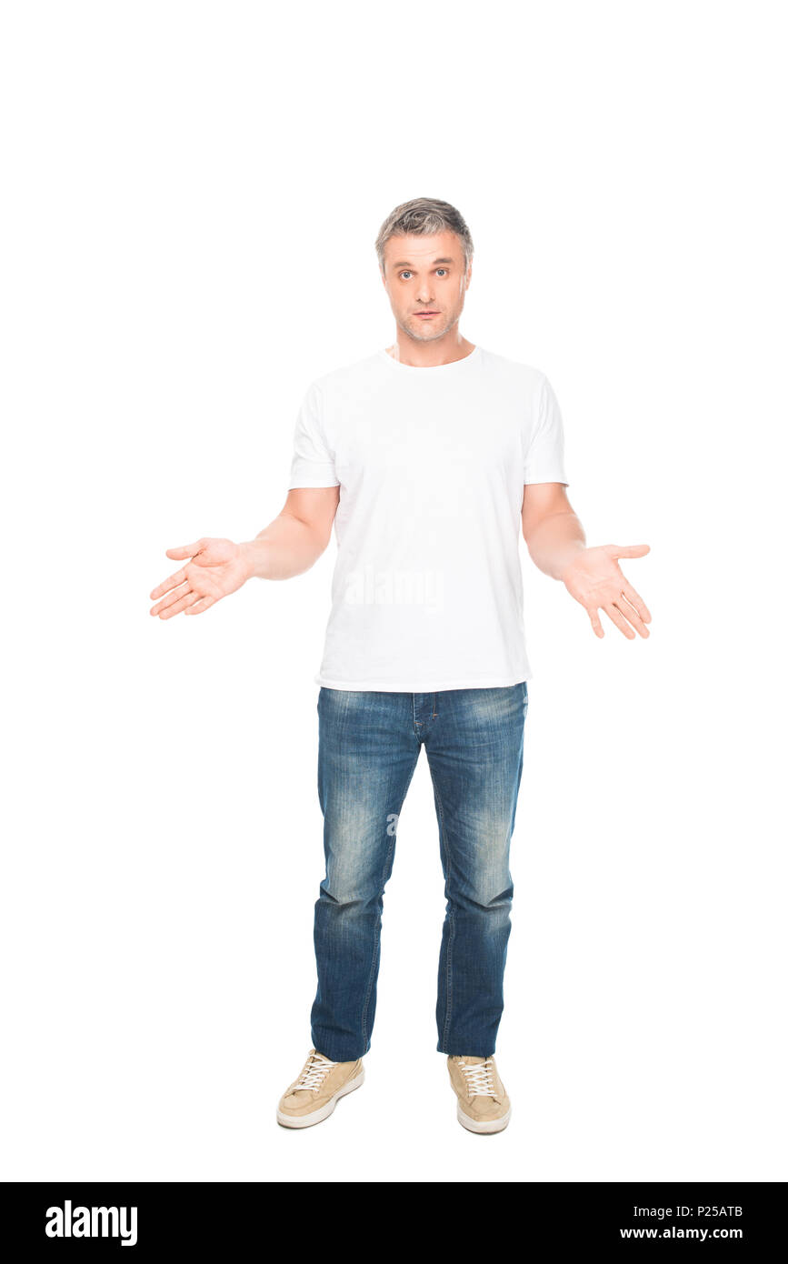 Shrug man Cut Out Stock Images & Pictures - Alamy