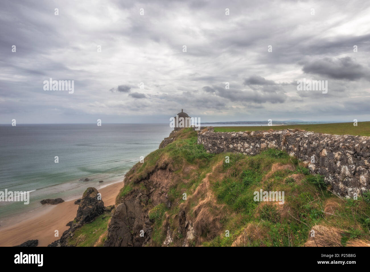 Mussenden temple, Castlerock, County Antrim, Ulster region, northern ...