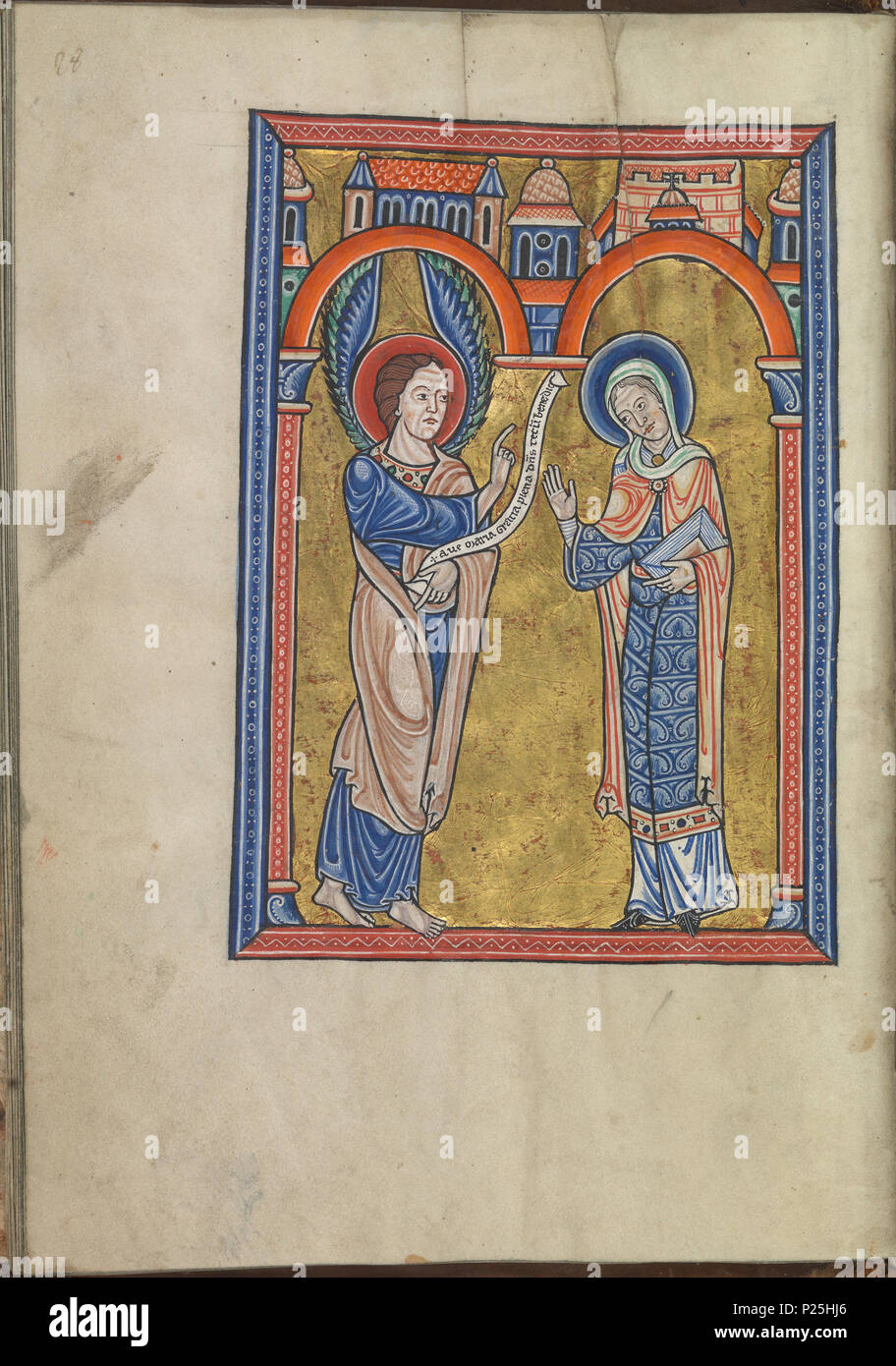 . English: Images from the life of Christ - The Annunciation, Gabriel ...