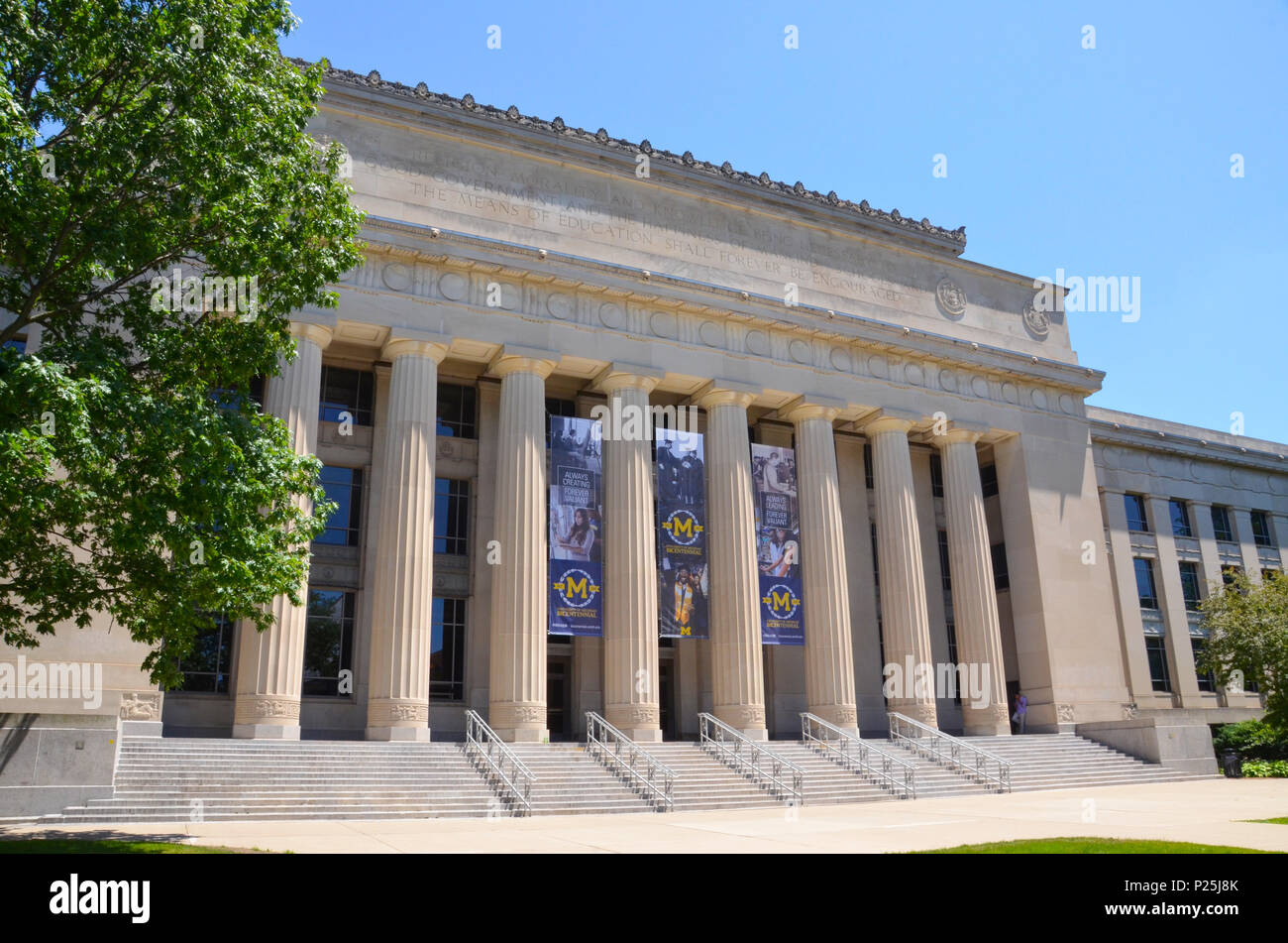 ANN ARBOR, MI / USA - JULY 2 2017: The University of Michigan, whose ...