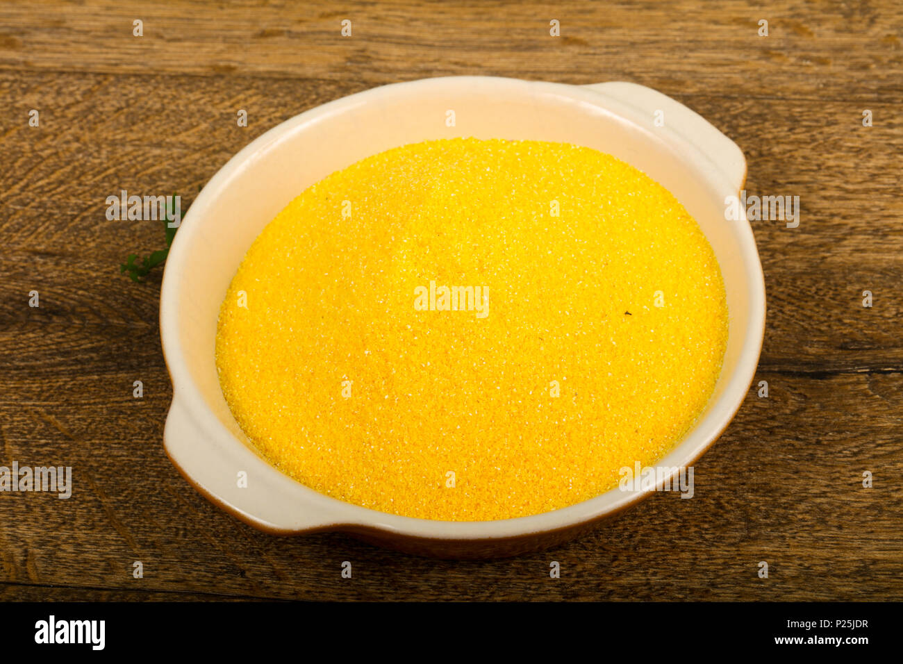 Raw polenta ready for cooking Stock Photo - Alamy
