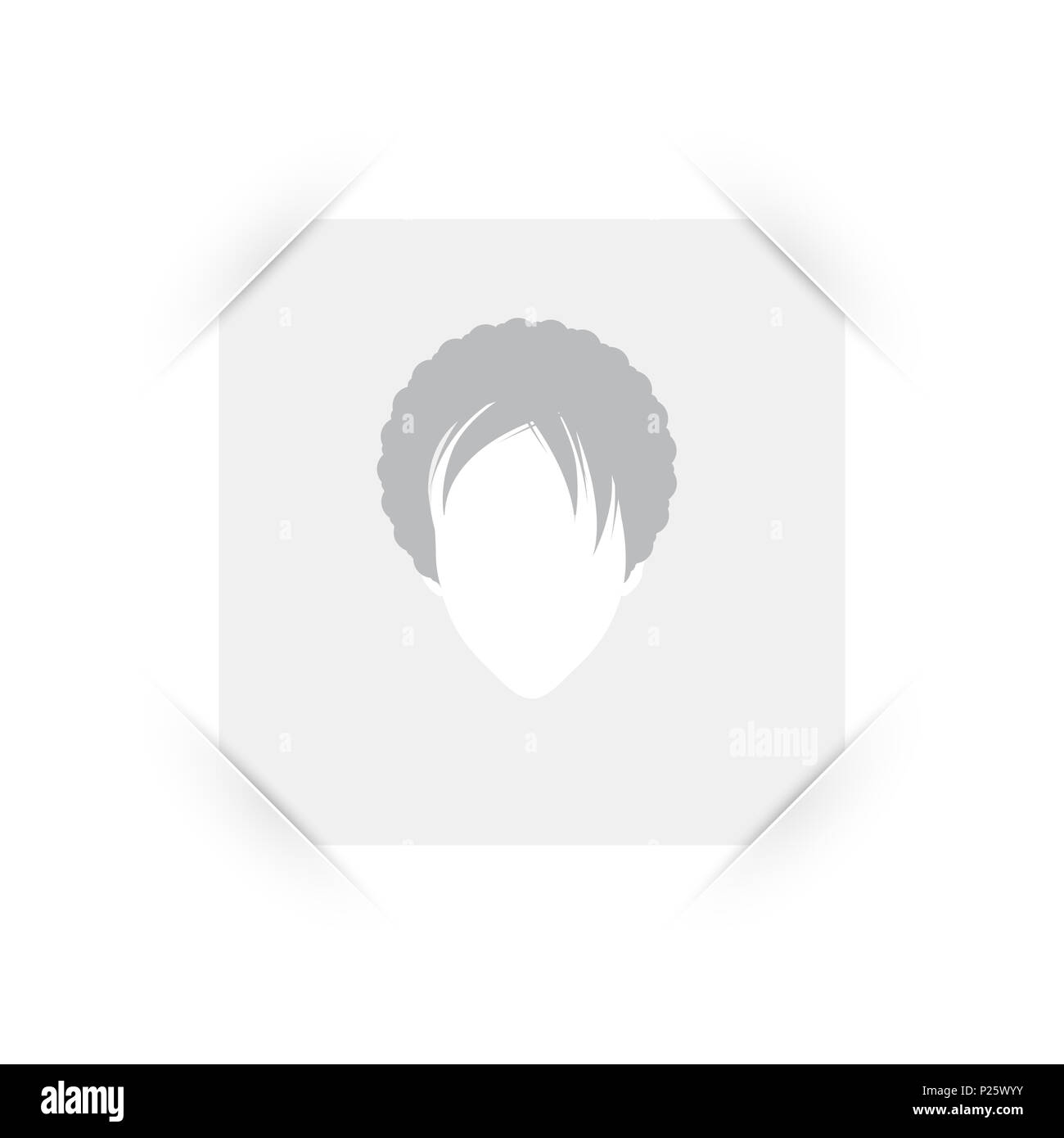 Default Placeholder Female Avatar Profile. Dummy Avatar Image. White ...