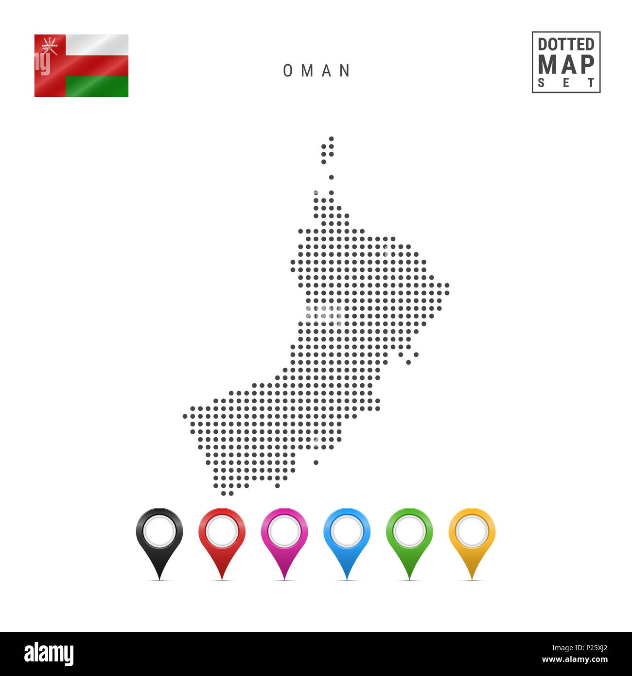 Map of sultanate of oman hi-res stock photography and images - Alamy