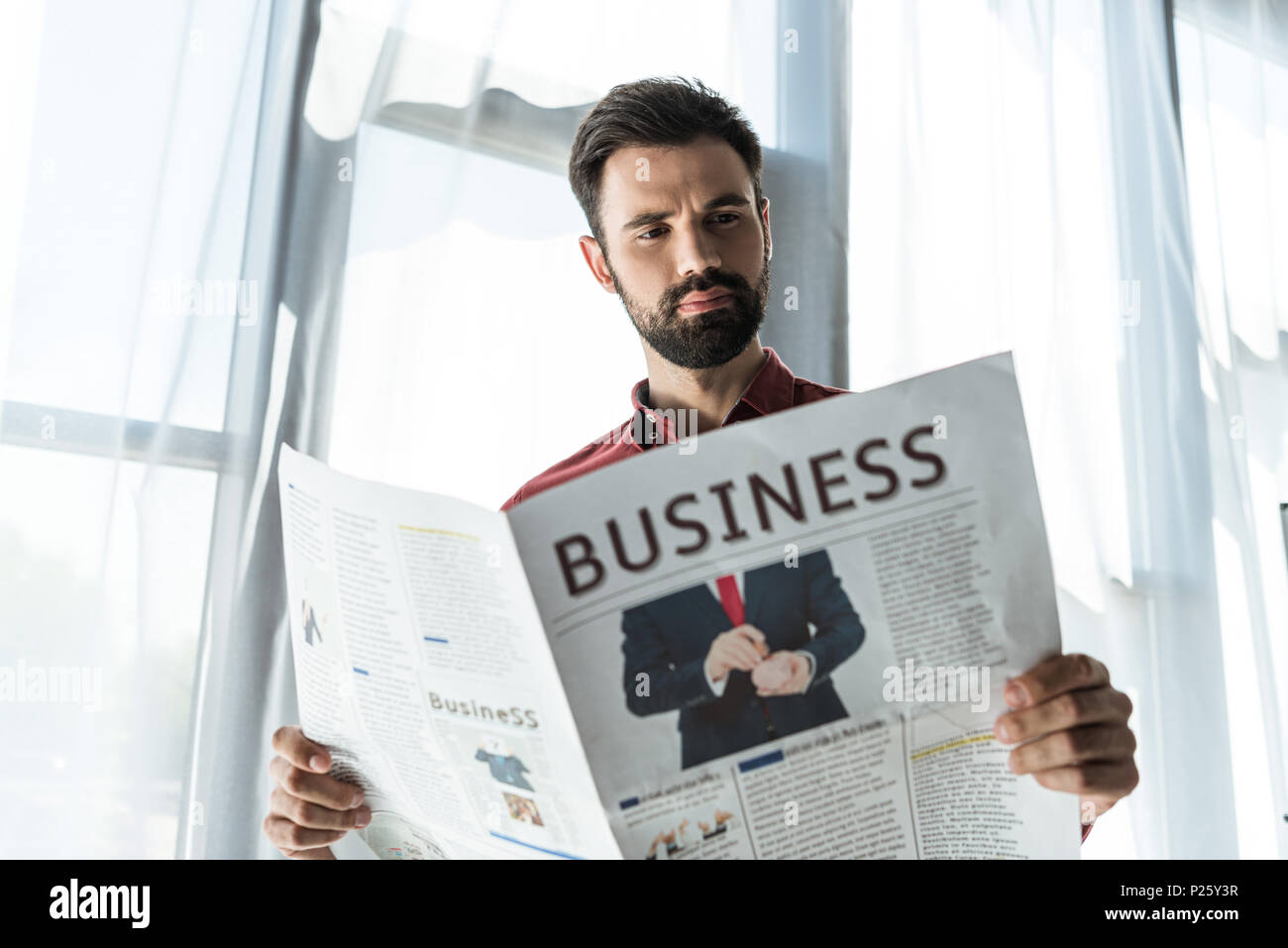 Bottom view caucasian businessman hi-res stock photography and images ...